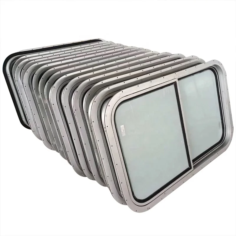 Aluminum Rectangular Fixed Marine Boat Glass Porthole Windows for Sale ...