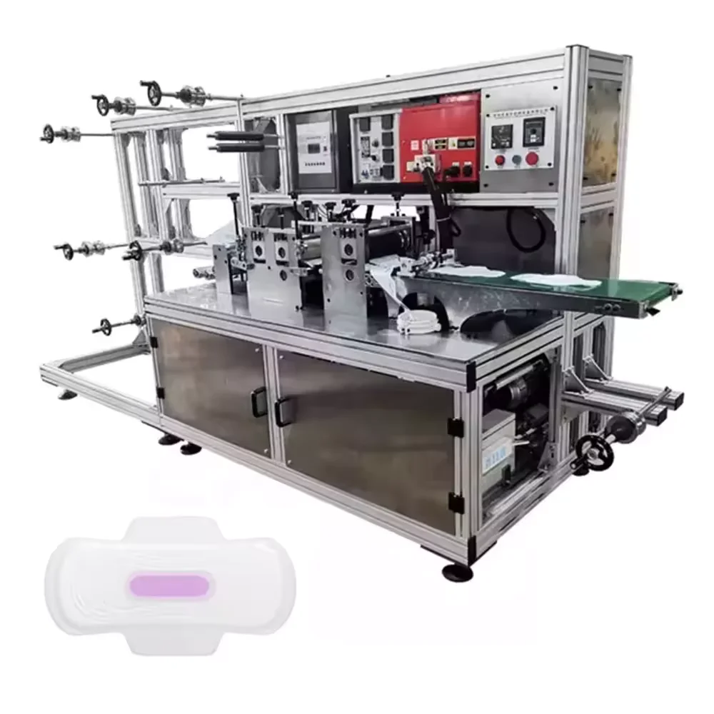 Automatic Woman Pad Sanitary Napkin Making Manufacturing Machine ...