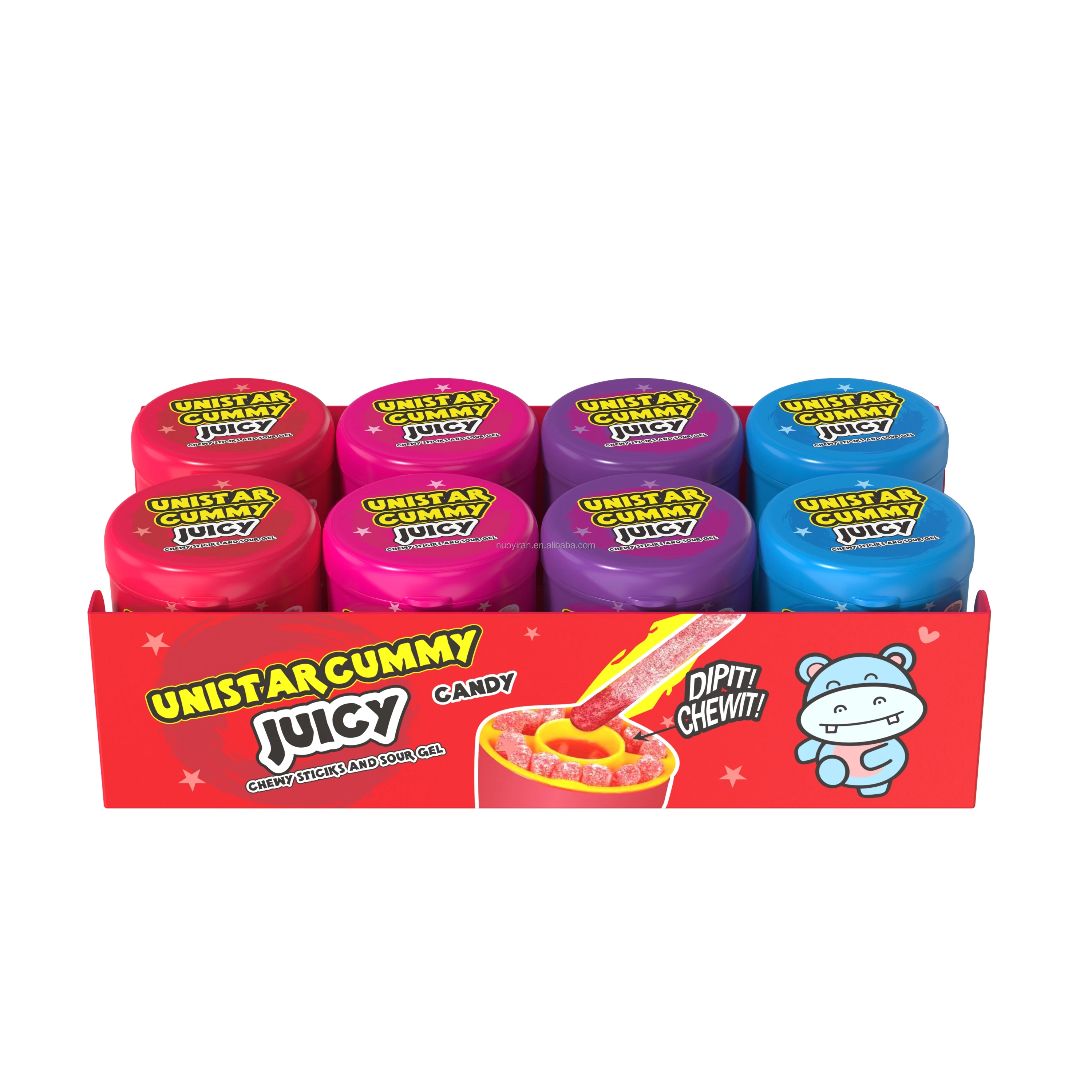 Factory Wholesale Individually Wrapped Sweet & Sour Halal Candy Gummy ...