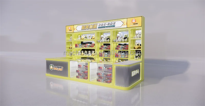 Arcade Play Center Interior Design Plush Toy Shelving Prize showcase ...