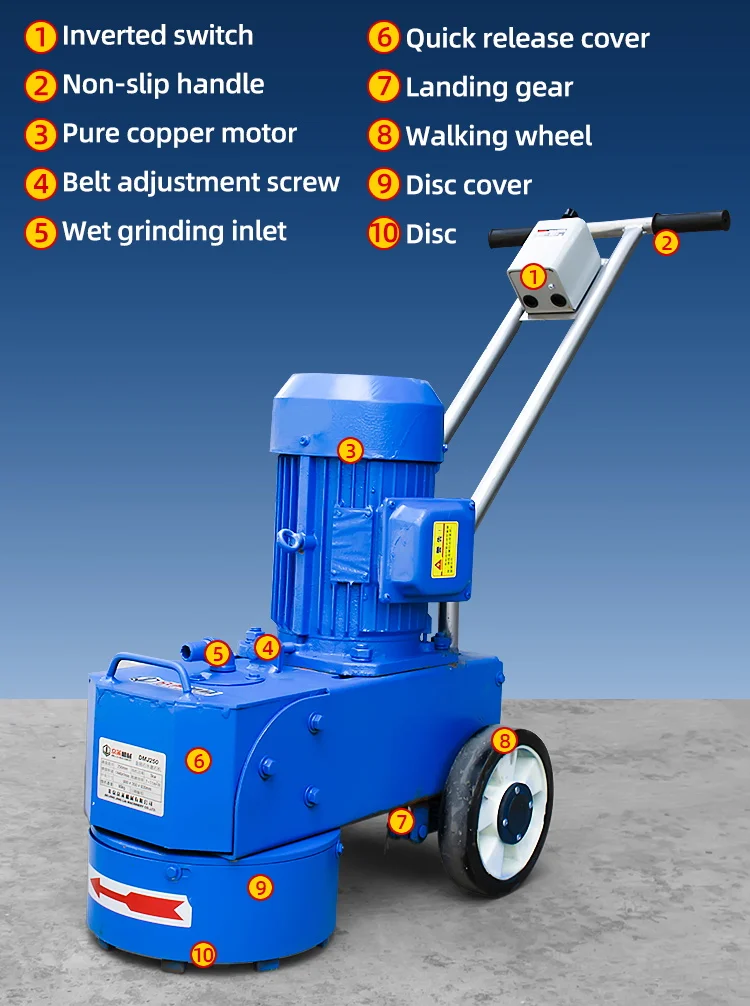 Dms250 Terrazzo Grinding Machine Terrazzo Grinder Floor Machine - Buy ...