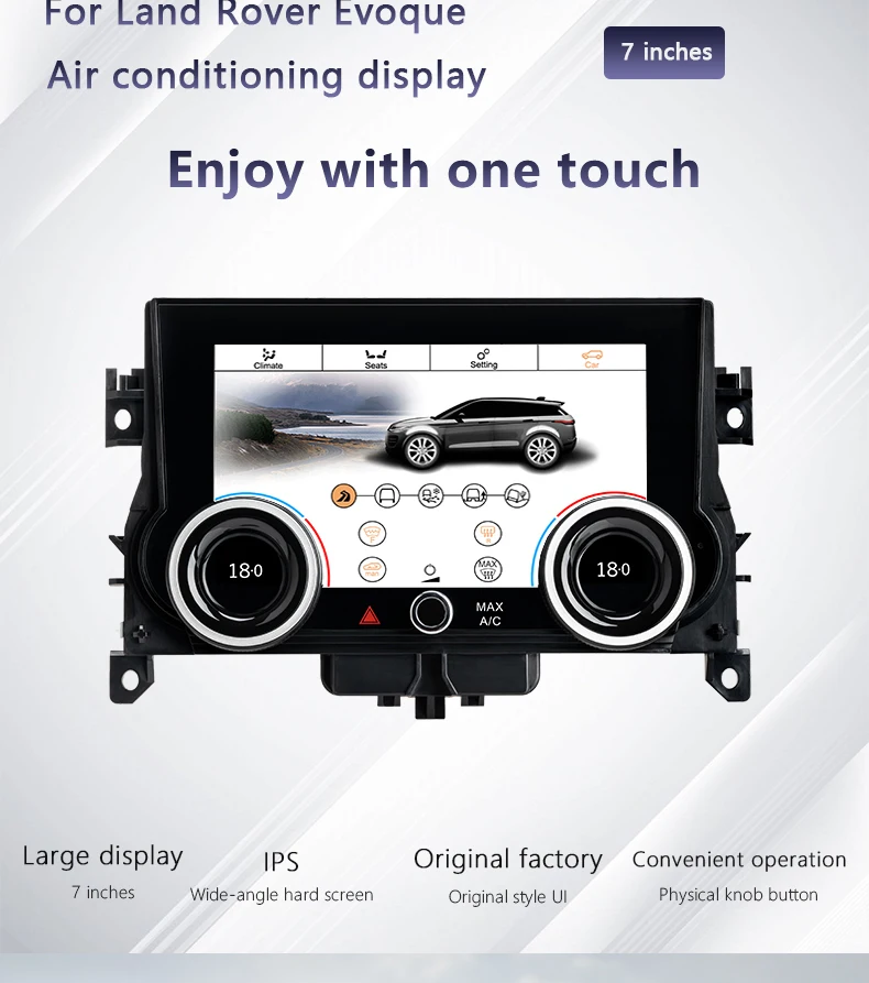 Navihua Climate Control LCD Touch Screen for Land Rover Evoque