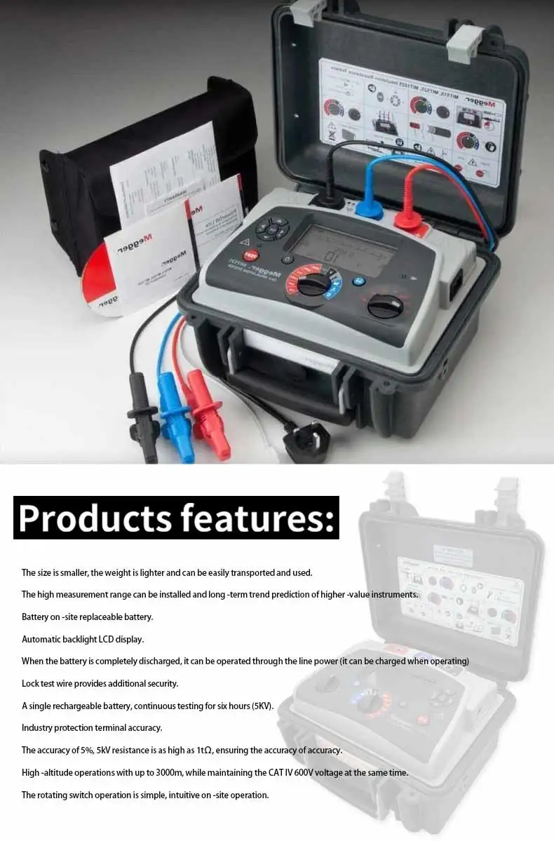 Megger Mit525 High Voltage Insulation Dc Resistance Tester Megger ...