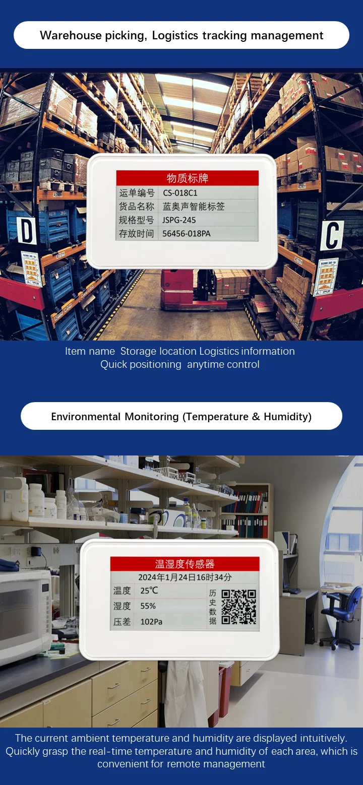 2.13 Inch Wireless Electronic Shelf Esl Kit Electronic Shelf Label E ...