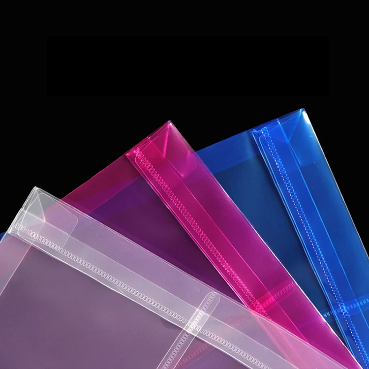 Transparent Plastic Envelope Bag Vertical Storage Hang String Wrap Rope ...