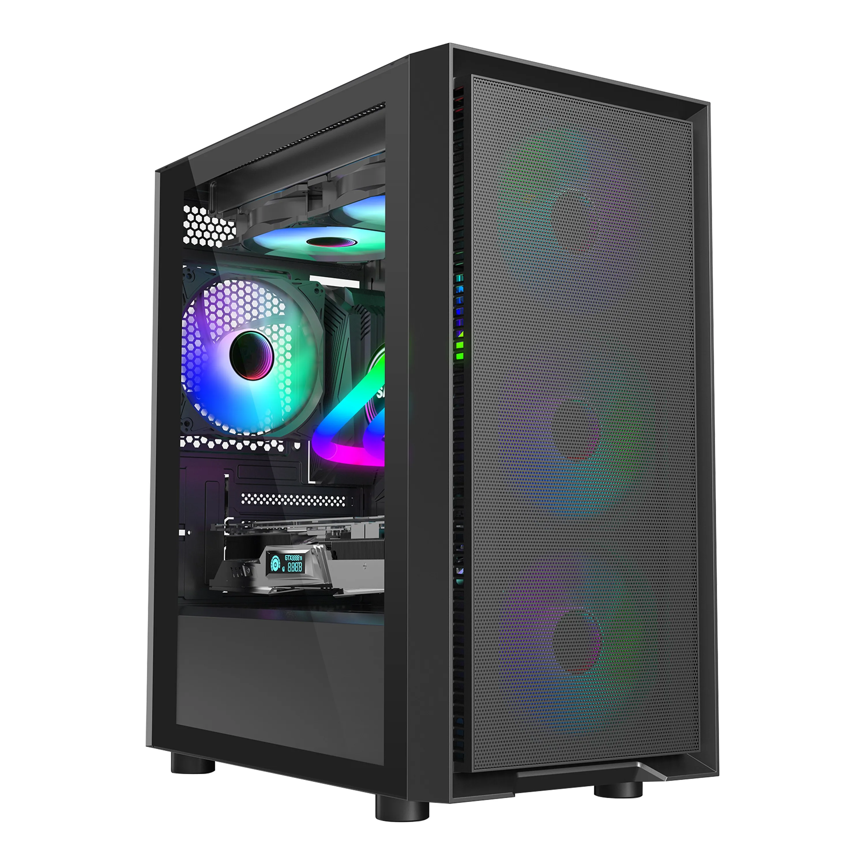 SAMA customize Logo desktop computer case ARGB stripe computer gaming ...