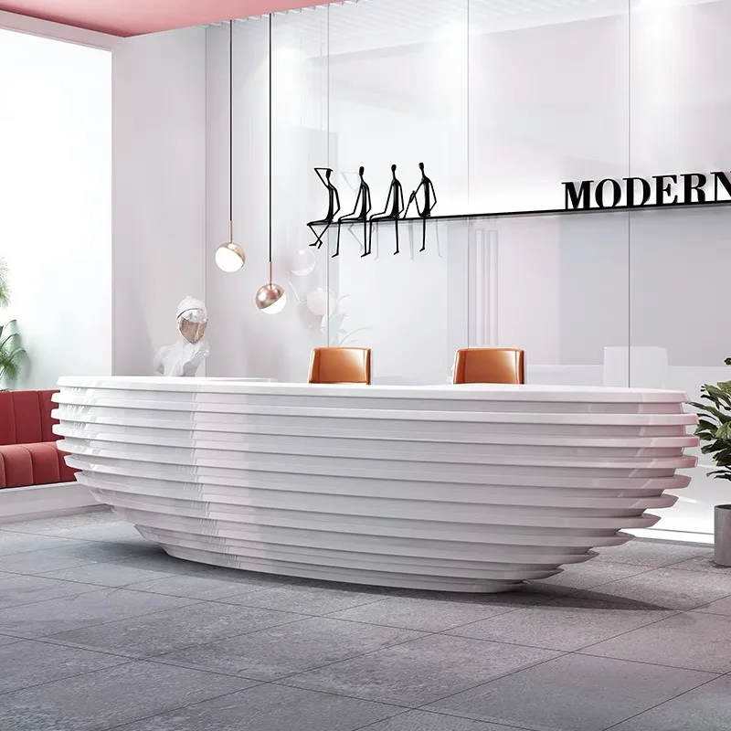 Luxury Office Reception Desk - Modern & Versatile Design