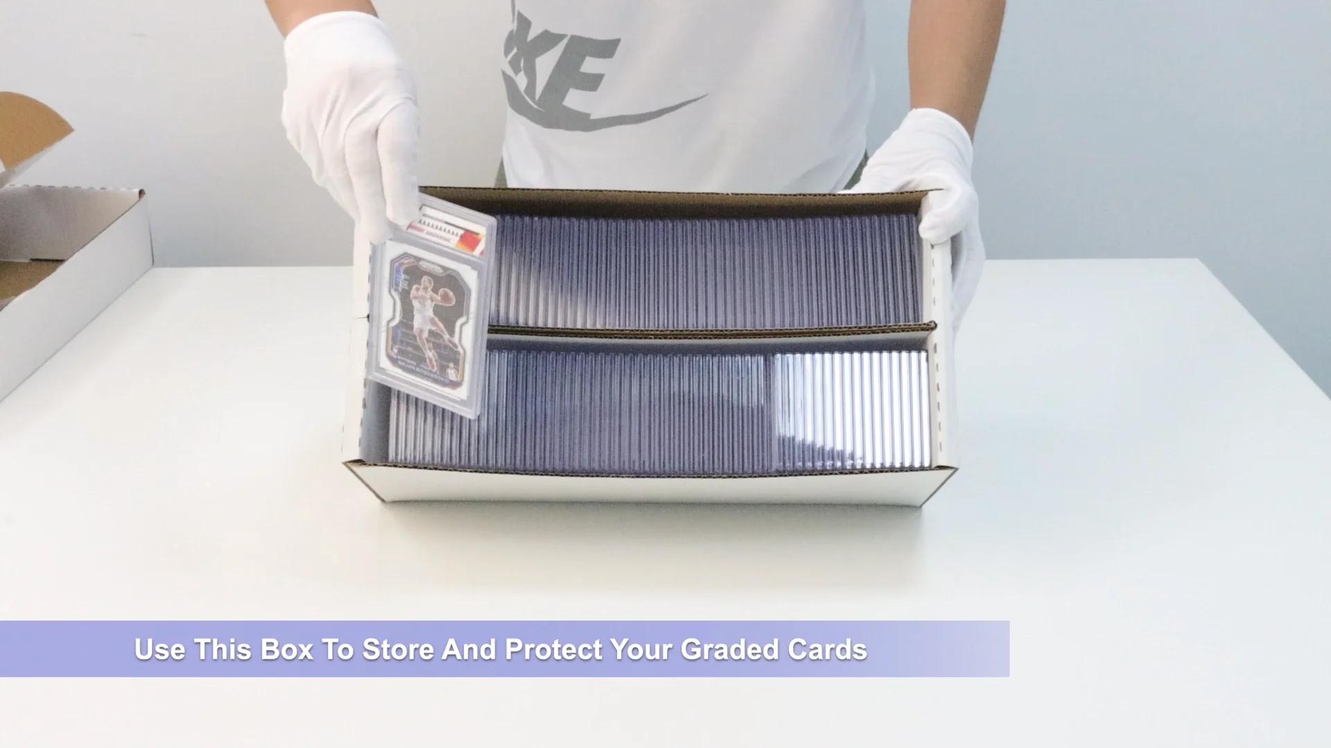 2-row Graded Card Shoe Box Made Of Cardboard - Buy Graded Card Shoe Box ...