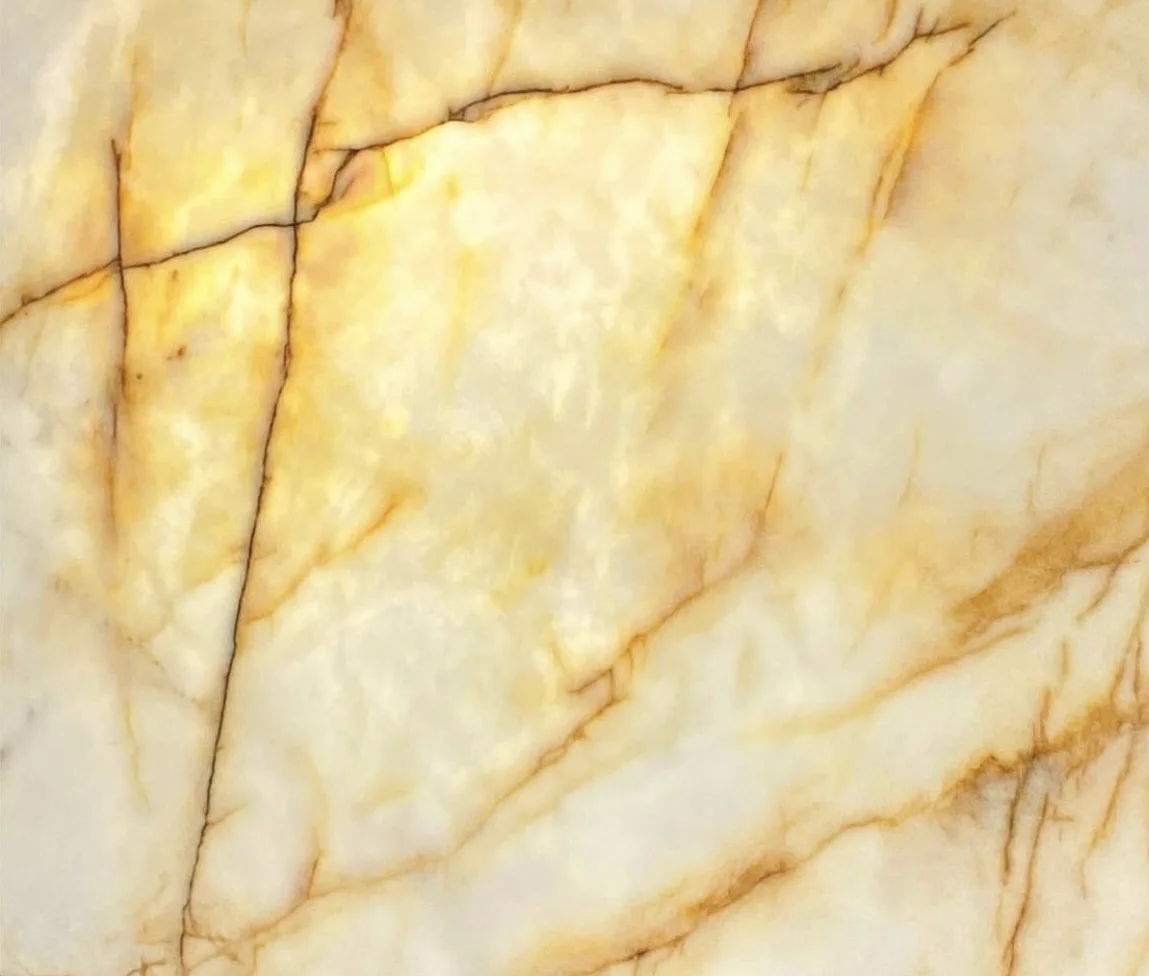 White and Gold Quartz Countertops - Transparent & Stylish