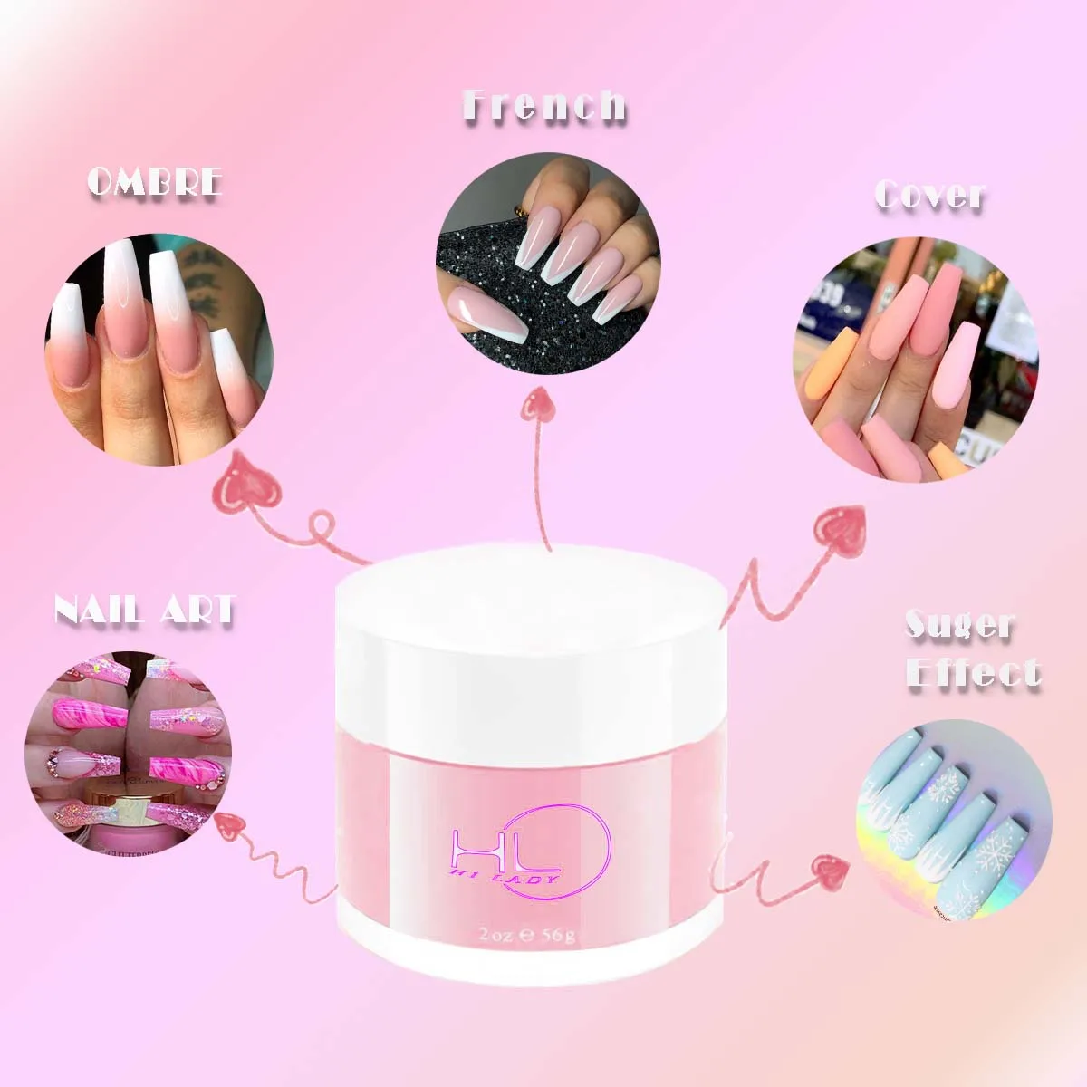 Colors Summer Nail Dip Powder Set Color Nude Acrylic Dipping Powder ...