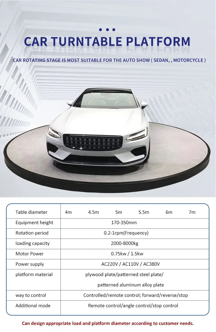 360 Degree Rotating Car Display Platform - Garage Solutions