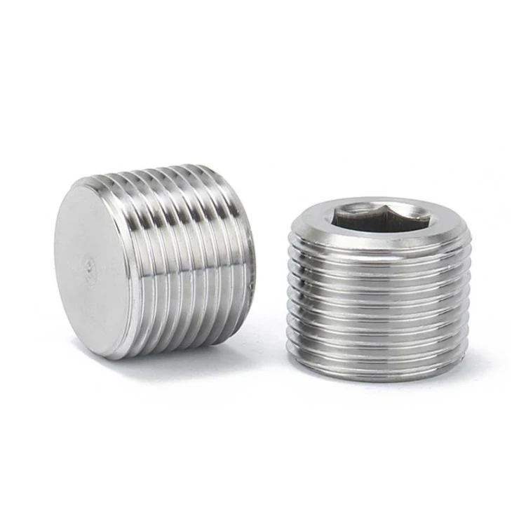 Stainless Steel Conical Tapered Thread Din906 Din 906 Hex Hexagon Socket Head Hydraulic Screw ...