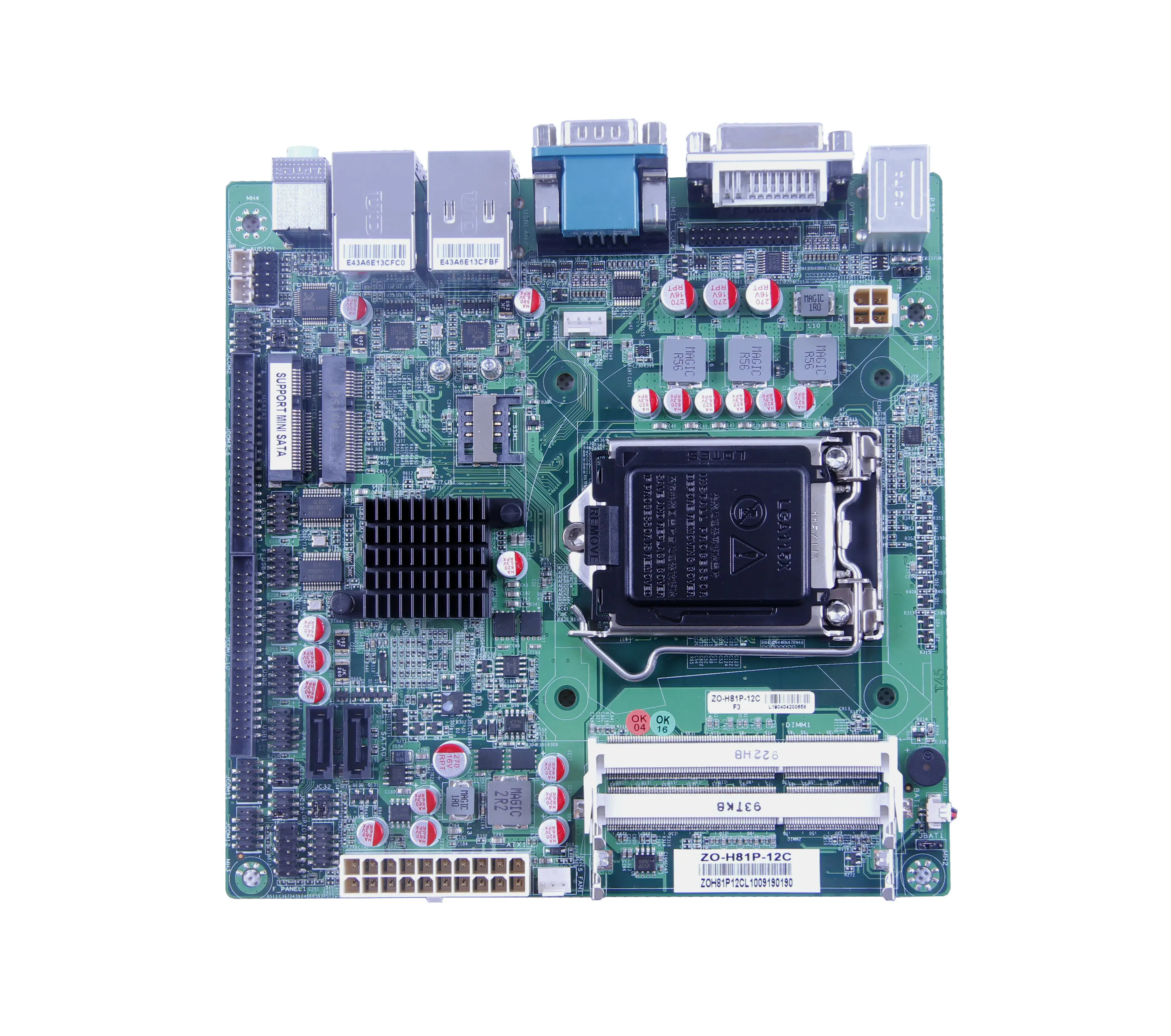 Zeroone Computer Main Board H81 Pc Mainboard Lan Port Firewall Router ...