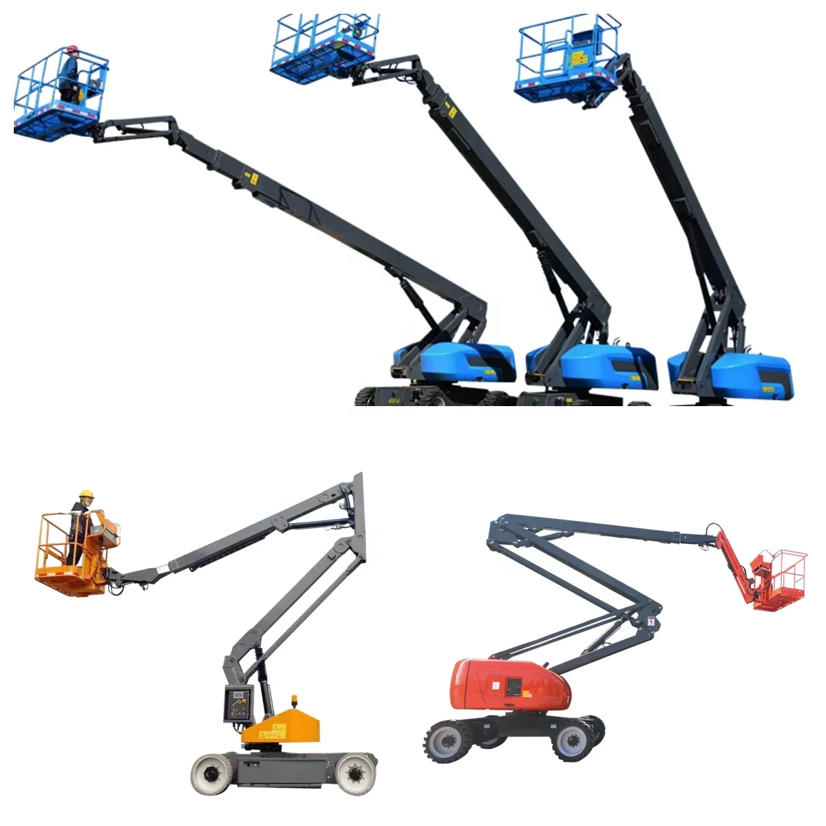 Mini Lift Capacity Self-Propelled Articulating Boom Lift Work Platform ...