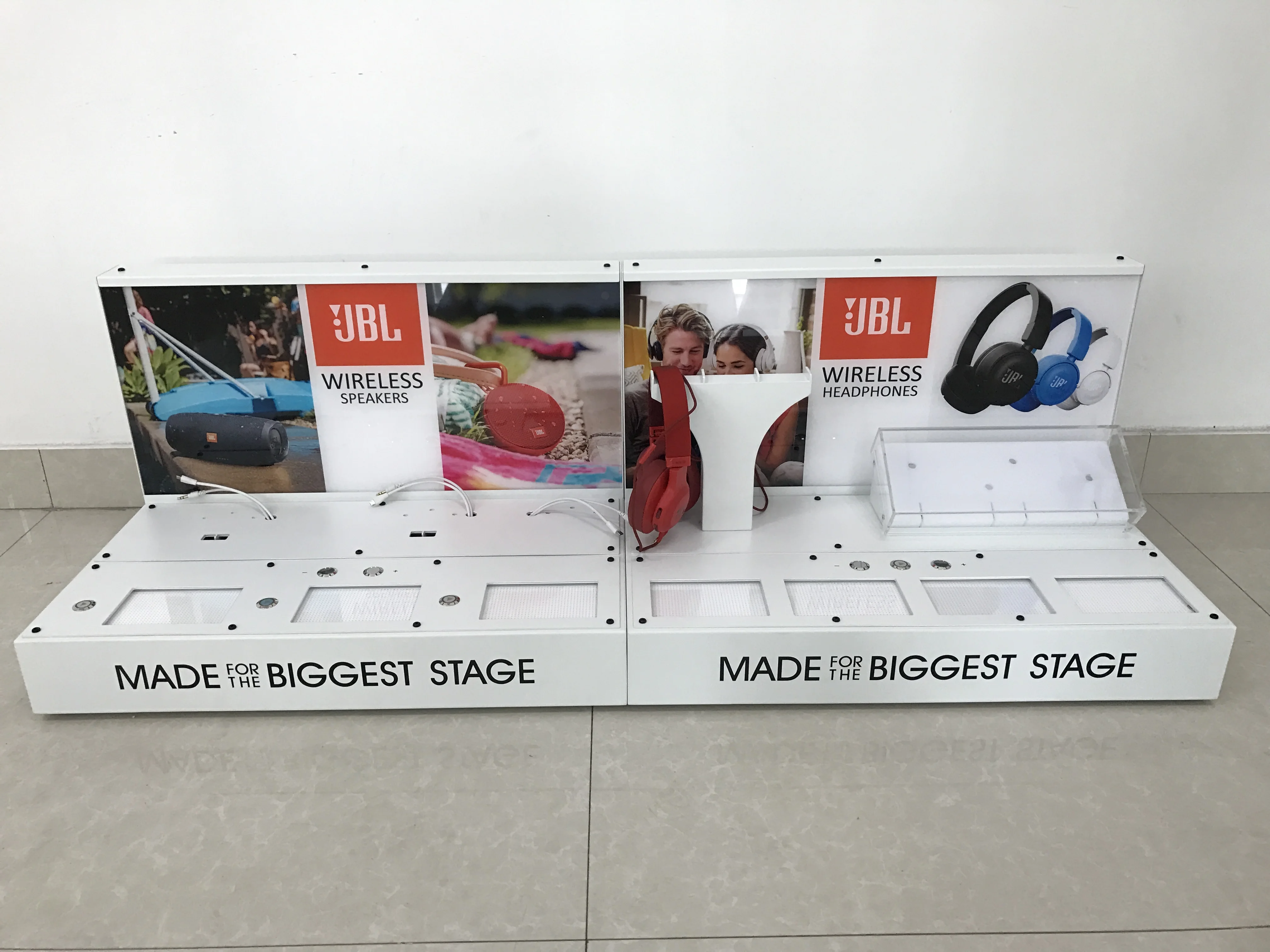 Headphone Acrylic Display Racks Wireless Speakers Display Counter Top ...