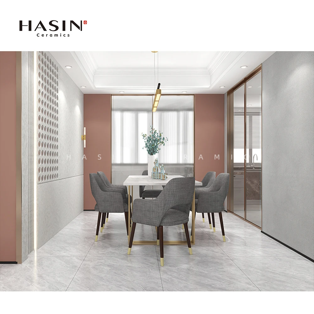 Soft Ceramic Tile - Porcelain Grey Marble Bathroom Floor