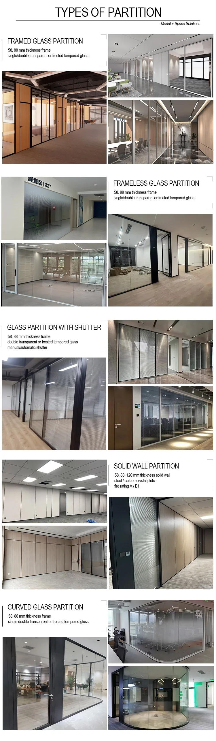 Suzhuang Modular Office Partition Wall Employee Private Workstation ...