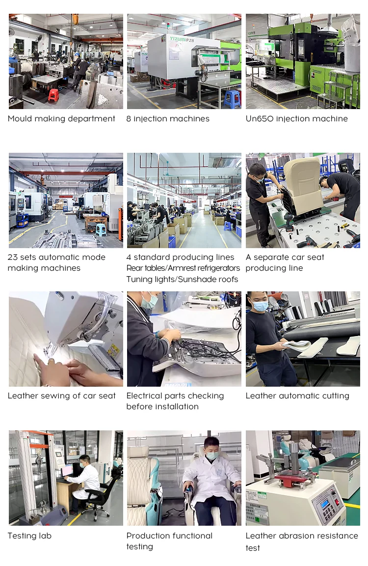 Luxury Foldable Vip Rear Adjustable Wireless Charge Folding Back Table ...