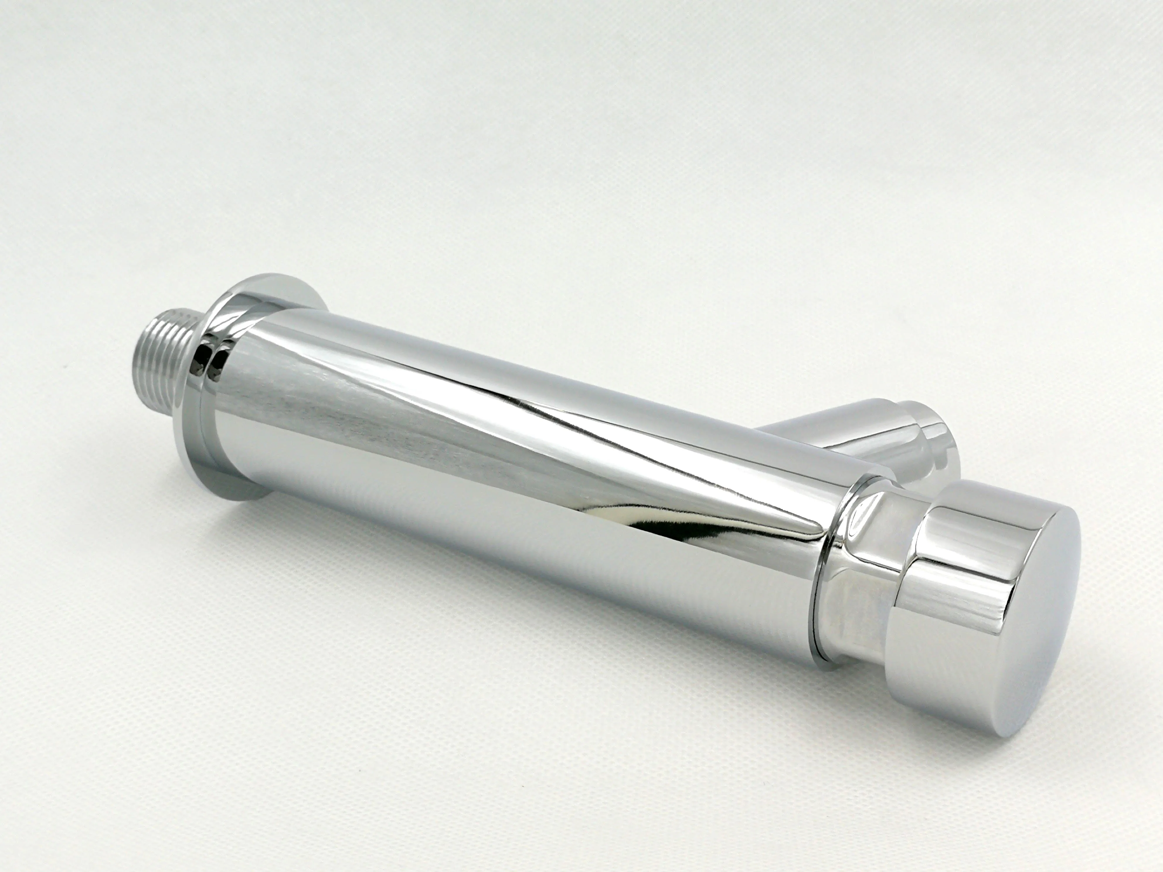 Wall Mounted Time Delay Faucet - Full Brass & Chrome Plated