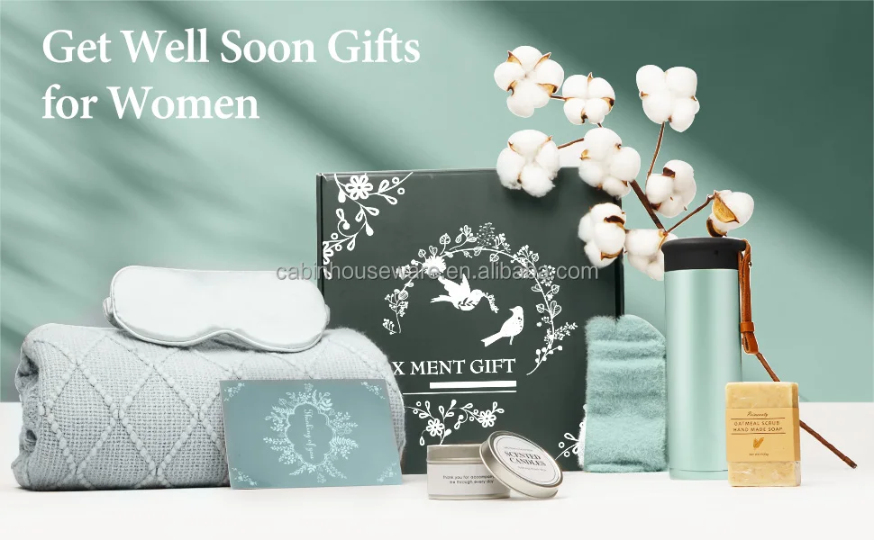 Get Well Soon 8 Pc Gift Sets - Comfort & Style in Every Box