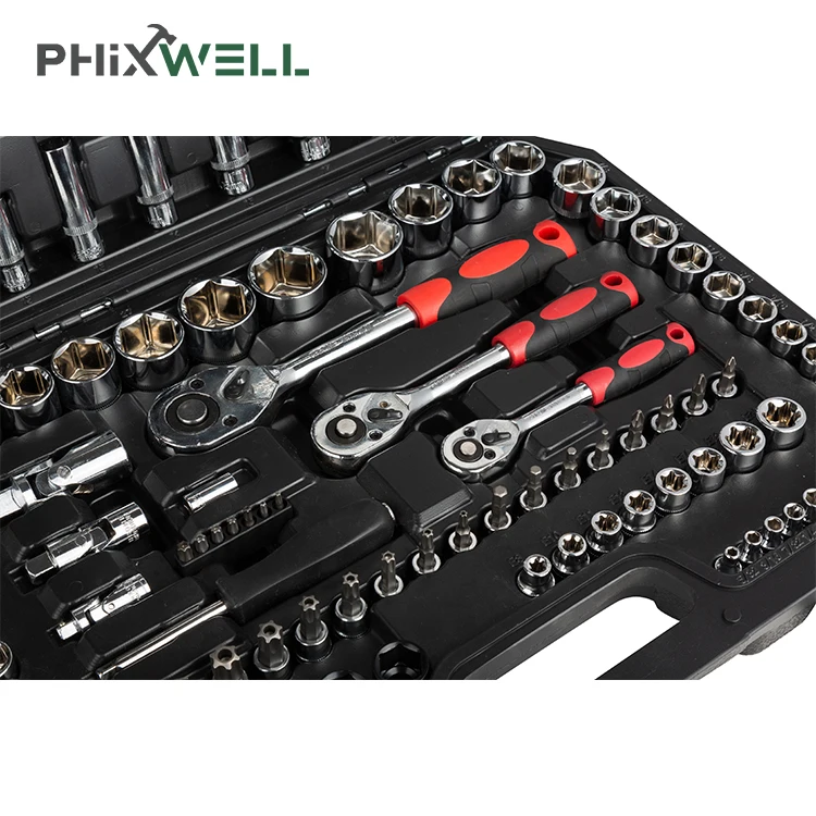 121pcs Professional Complete Tool Box Set Socket Torx Spanner Hand Tool ...