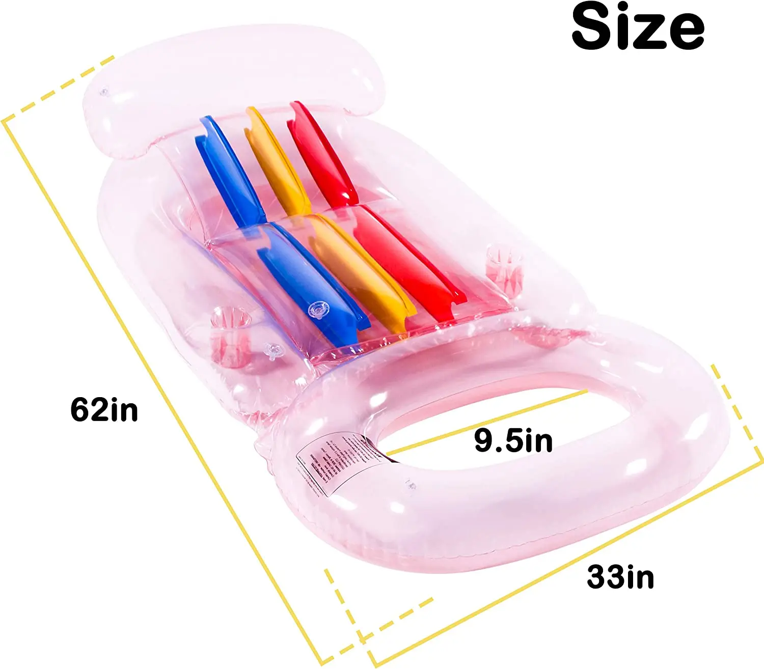 Inflatable Lounger ,Water Toy Inflatable Floats with Headrest ...
