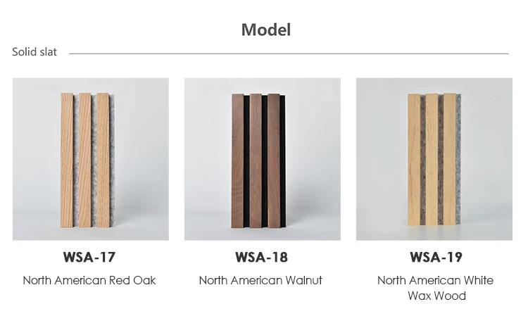 Solid Wood Model Natural Oak Acoustic Panels for Home & Office