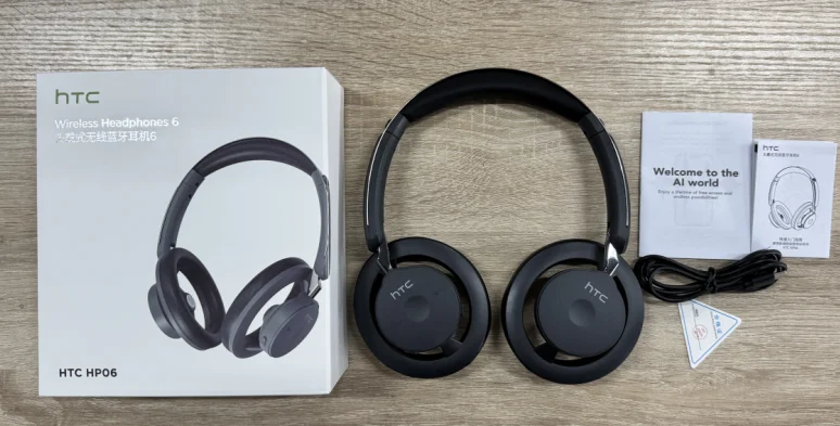 HTC NE20 AI Wireless Gaming Headphones - Bluetooth 6.0, Noise ...