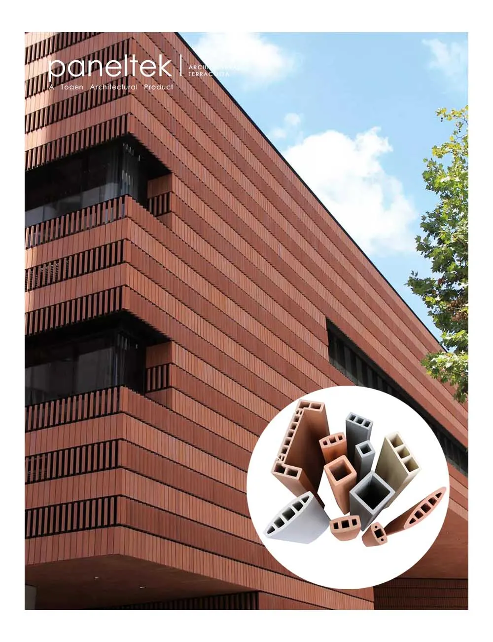 PANELTEK Ventilated Facade Terracotta Louver System For Residential ...