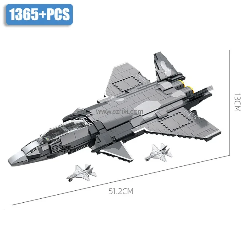 Jie Star 61057 - Military Army Fighter Jet Model DIY Set