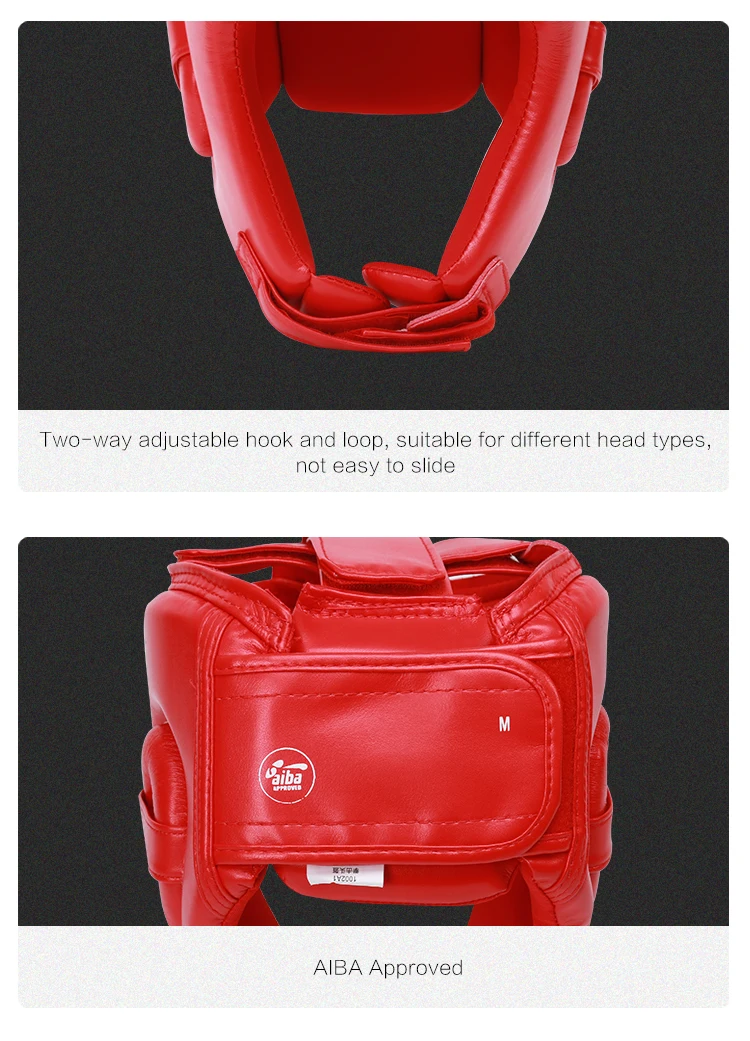 Wesing IBA Approved Boxing Headgear in Microfiber Leather - Open Face ...