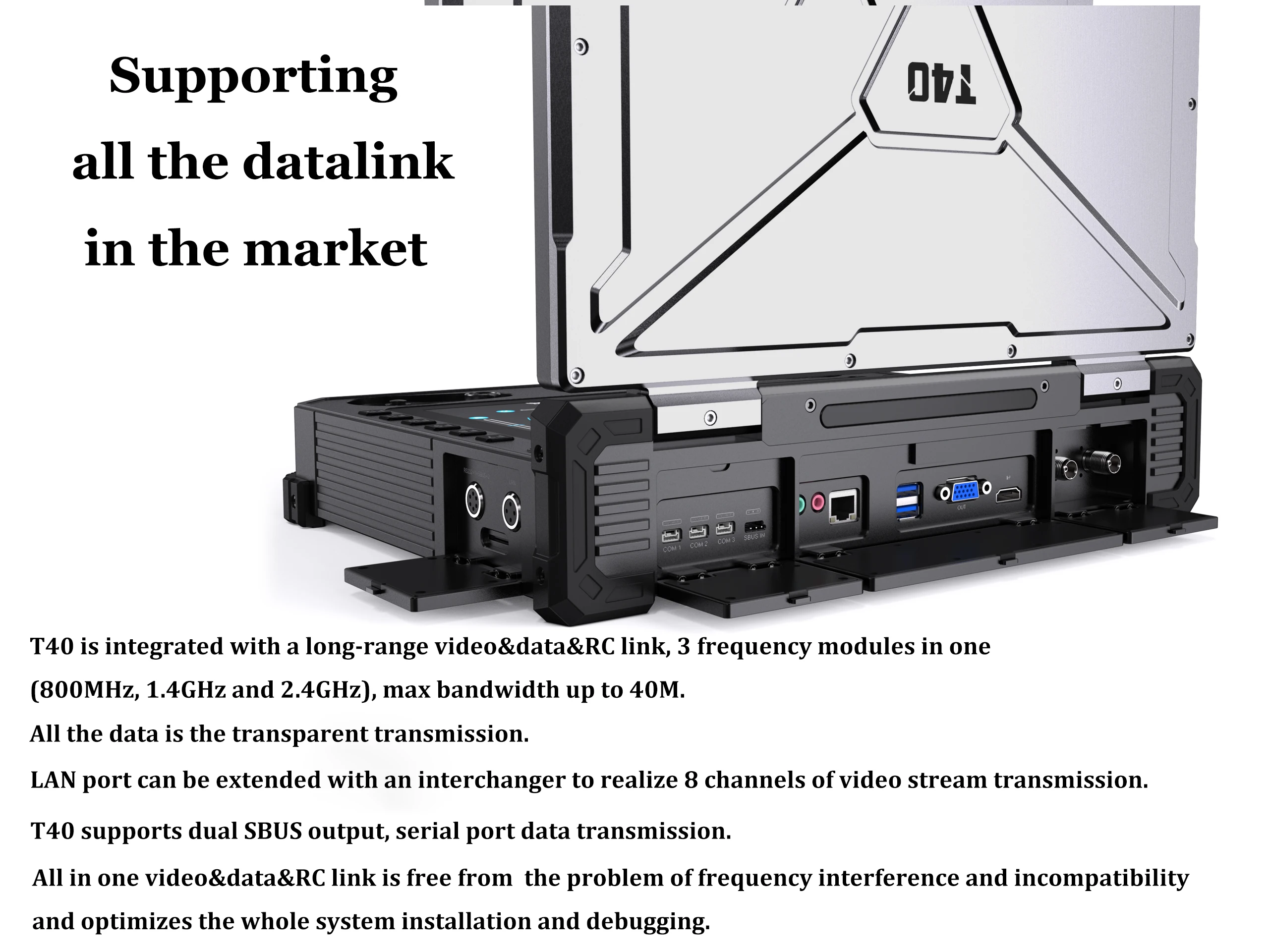 T40 Ground Station: 13.3" Drone GCS with 128GB SSD, Intel i7, WiFi ...