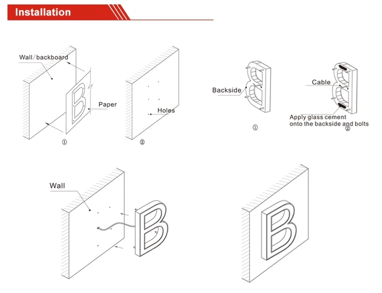 3d Embossing Outdoor Signboard Logo Signage Stainless Steel Acrylic ...