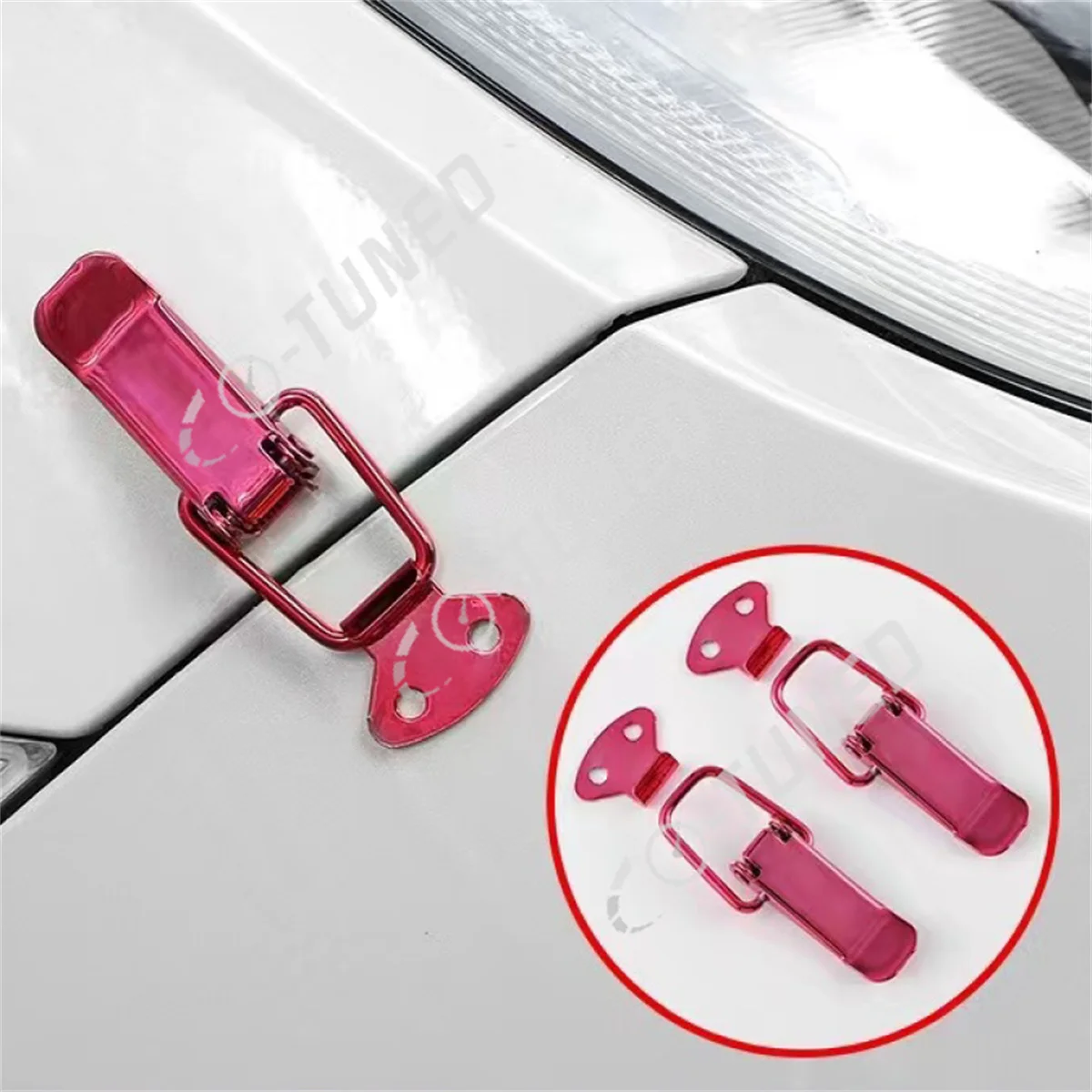 JDM Universal Car Bonnet Lock Kit Quick Hood Pin Bumper Clip Tighten ...