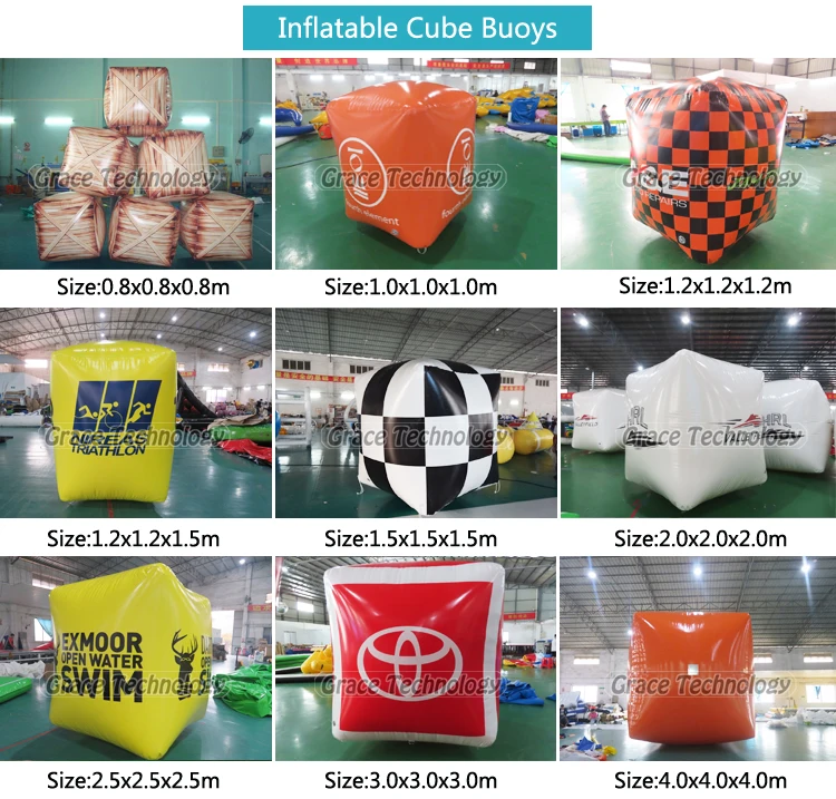 Custom Inflatable Cylinder Buoys - Water Fun Solutions
