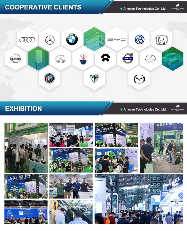 Amecee Ocpp Ev Charger Wallbox 11kw Type 2 380v 3phase Rfid Card 4g ...