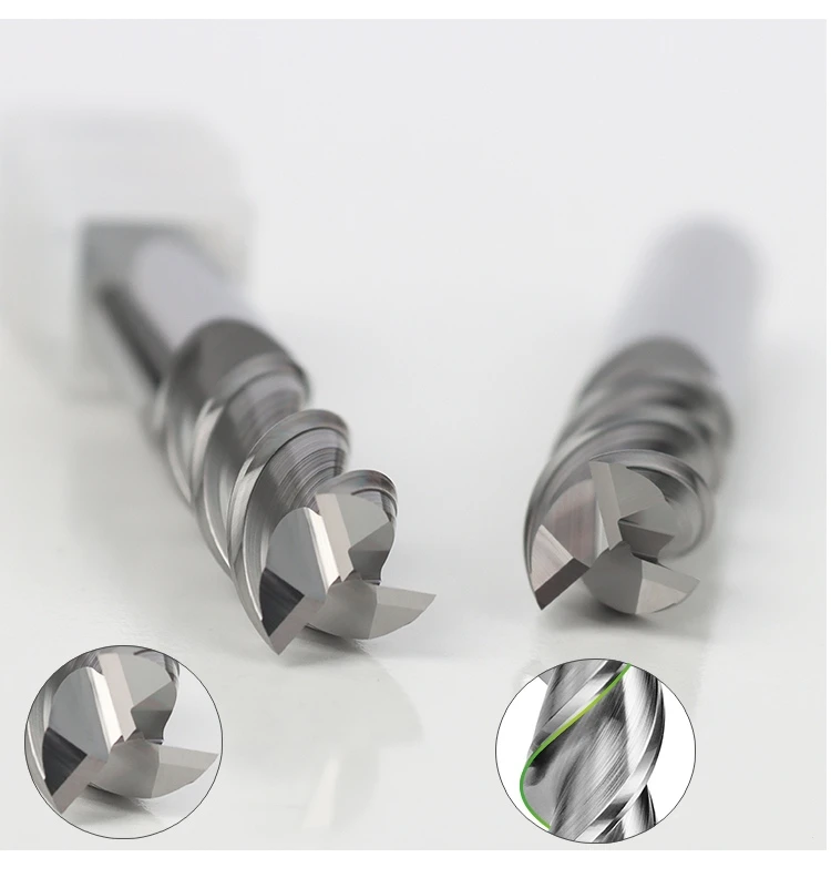 3f Corner Radius Bull Nose End Mill Cutter For Milling Copper And ...