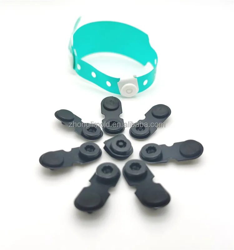 Disposable 10mm Plastic Snap Button for Wristbands - Secure One-Time ...
