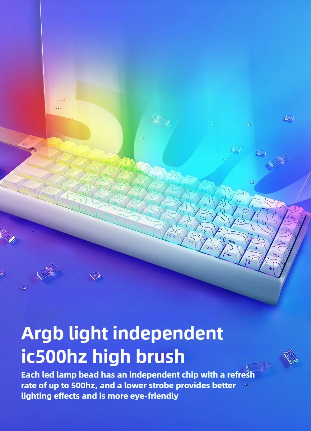 IROK&CAROTMAS Mercury68 Magnetic Switch Keyboard - 65% Layout