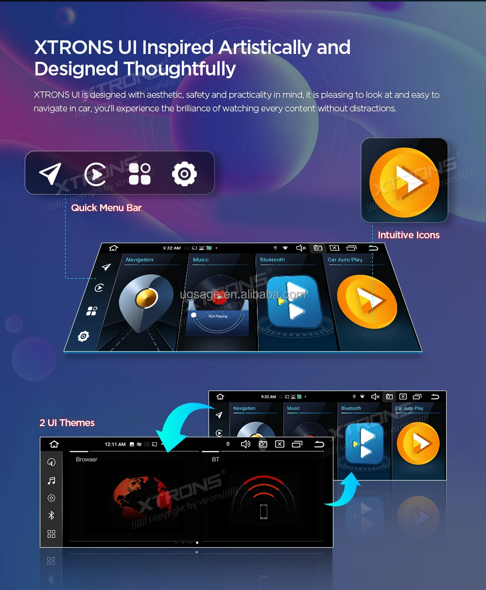 XTRONS 10.25" Android 12 Autoradio for BMW E38 E39 - Carplay