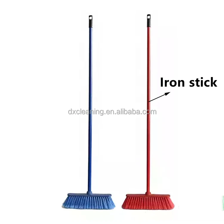 Plastic Broom Brush Sweeper Brush Broomstick Home Cleaning Supplies ...