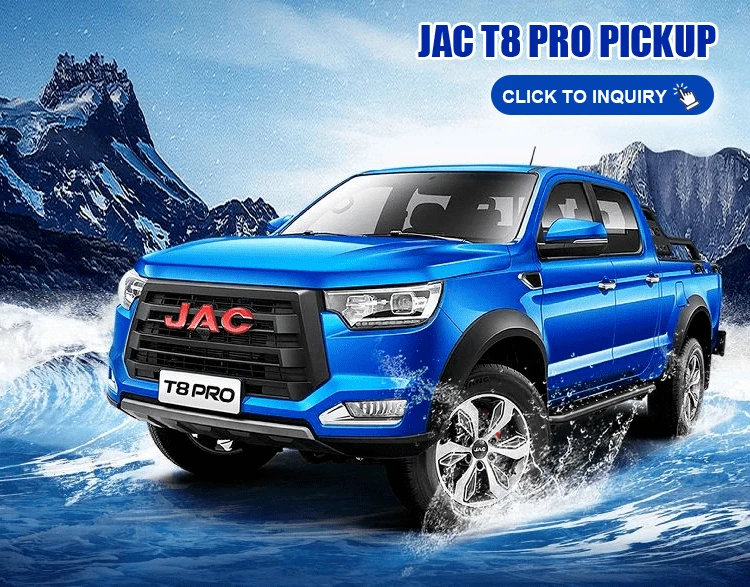 Jianghuai JAC T8 Pickup Truck Turbo Engine R18 Tire Size High Loading ...