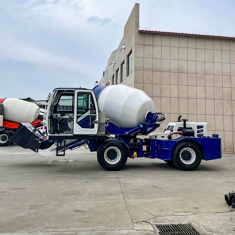 Secsun Cement Truck Mixer Automatic 2.6 M3 3.5 4 Cubic Meters Hydraulic ...