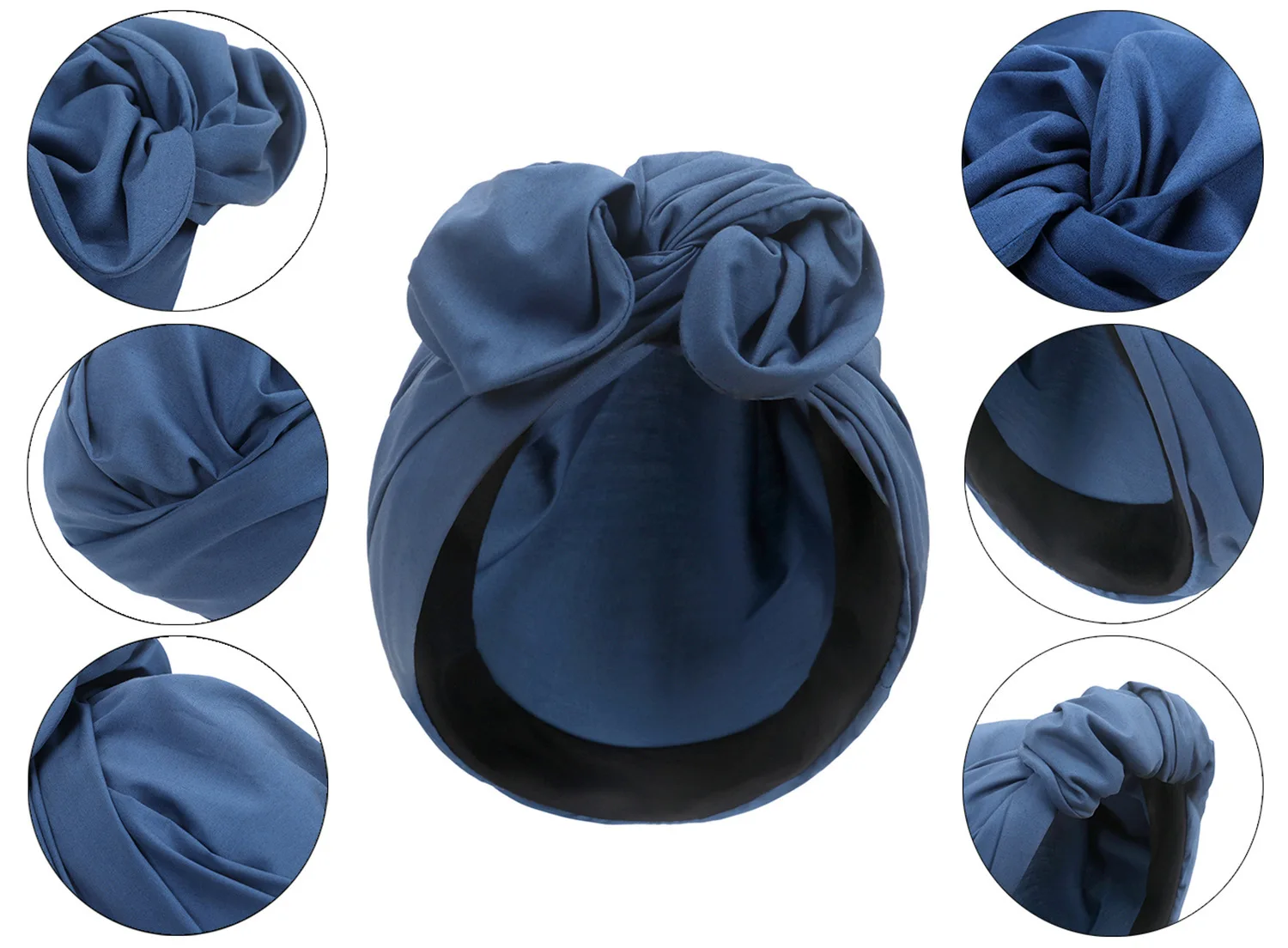 Woman Muslim Headscarf Cap African Head Wraps Elegant Retro Turban for ...