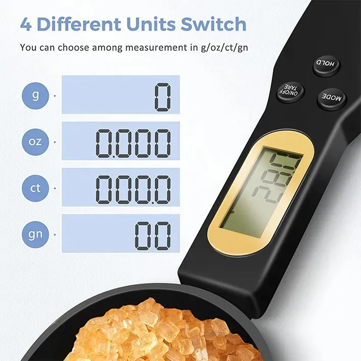 White Digital Measuring Spoon Digital Spoon Scale In Grams And Ounces ...
