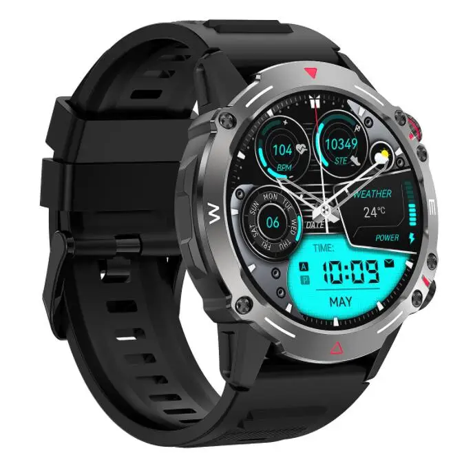 Hk87 1.43inch Amoled Screen Outdoor Rugged Smartwatch Waterproof Health ...