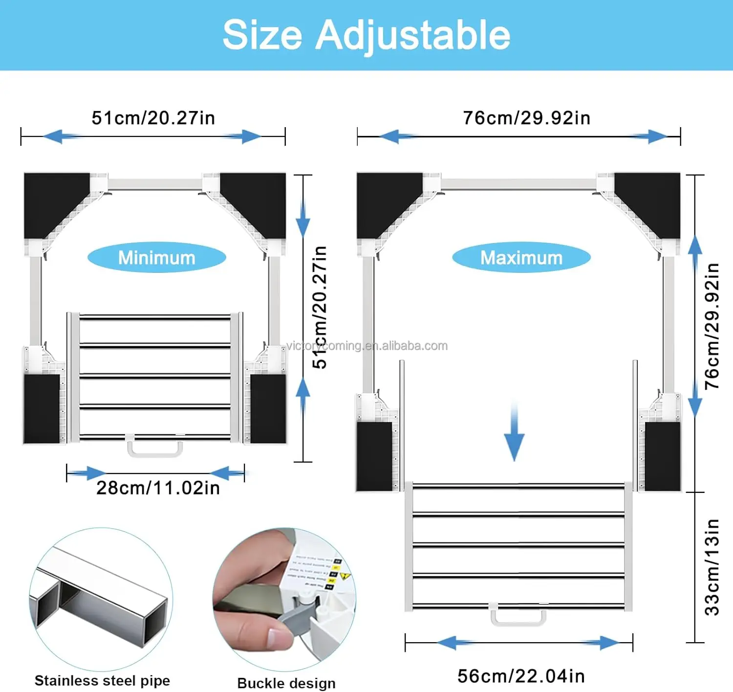 Adjustable Pul-out Shelf Washing Machines Stacking Kit Shelf With ...