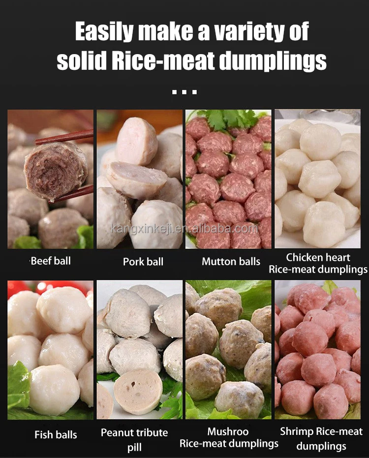 Small Shrimp Fish Meatball Making Frozen Meat Meet Ball Fishball ...