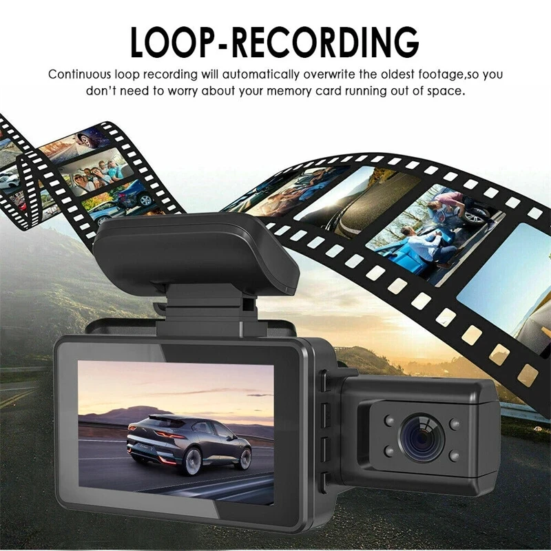 Newest 1080P Full HD LCD Vehicle DVR Dash Cam 170 Wide Angle Night ...