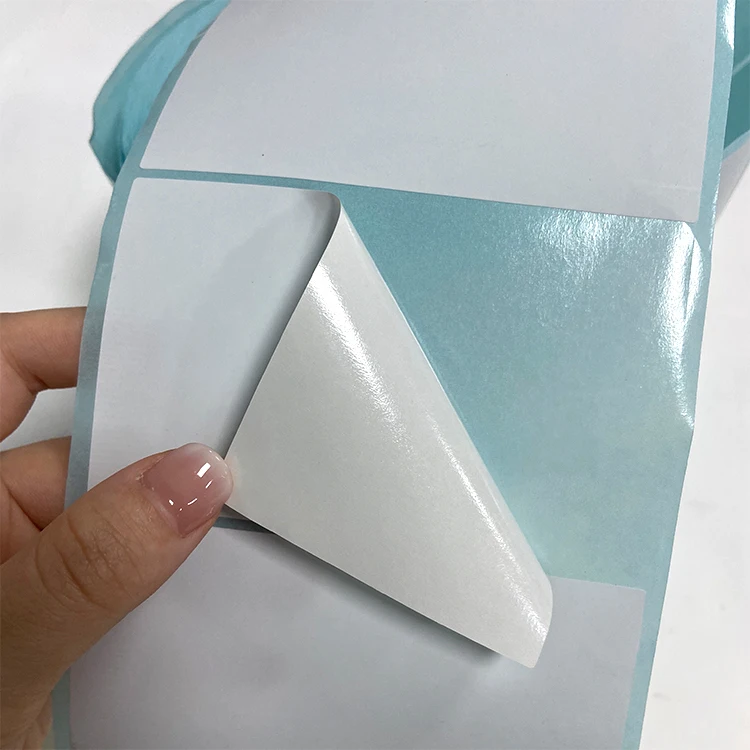 Custom Size Logo 4x4 Waybill Sticker Thermal Paper 80x80mm Roll Label ...